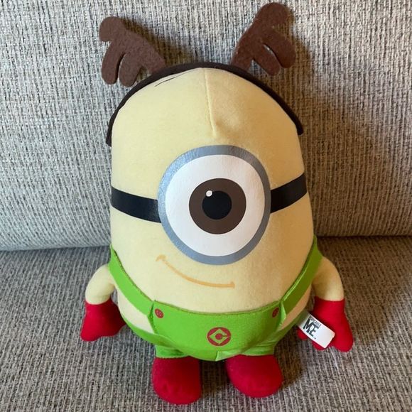 Universal | Toys | Reindeer Minion Plush Despicable Me | Poshmark